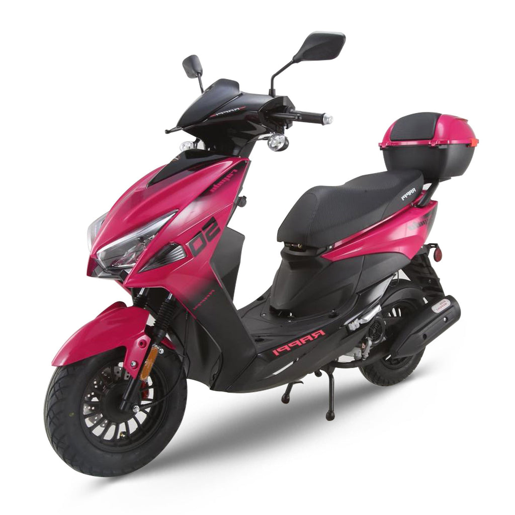 RAPPI RAPIDO-50 Pink Street Legal Scooter 50-49cc Equipped With Rear S ...