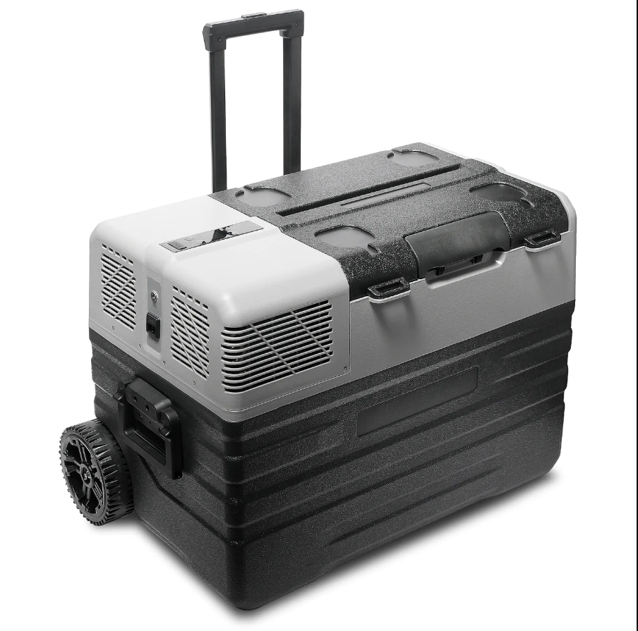 Portable Freezer Cooler, AC/DC Compressor Refrigerator Fridge with Tro ...