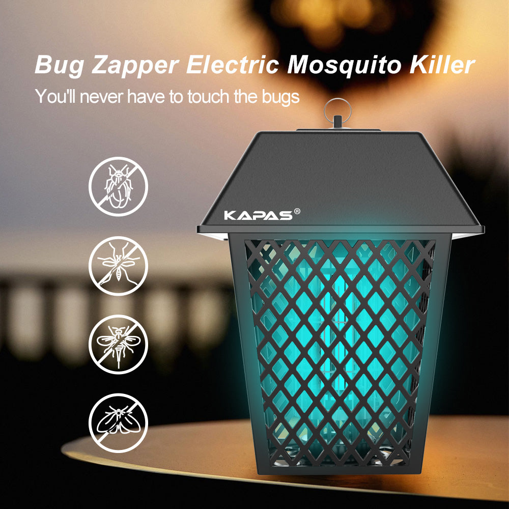 Electric Bug Zappers, 20W Outdoor & Indoor Blue Light Pest Control Lan ...