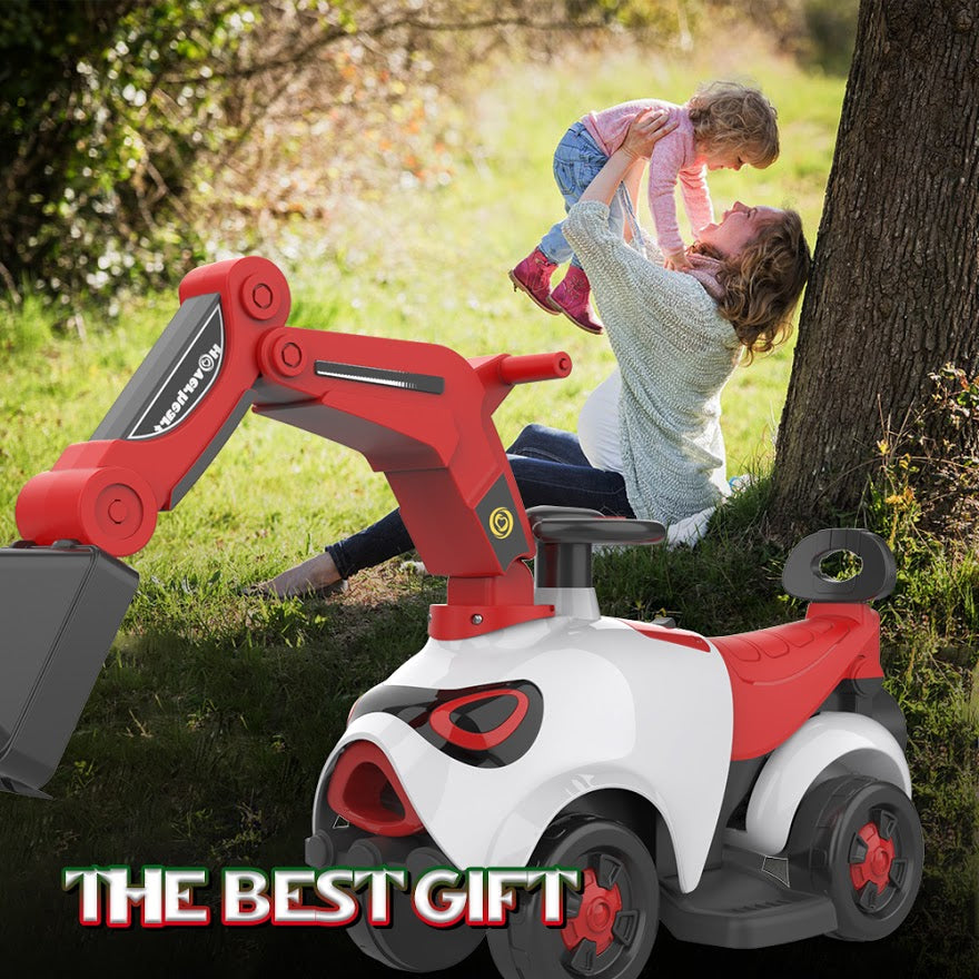 Hoverheart Ride On Electric Motor Excavator With Manual Digger & Music ...